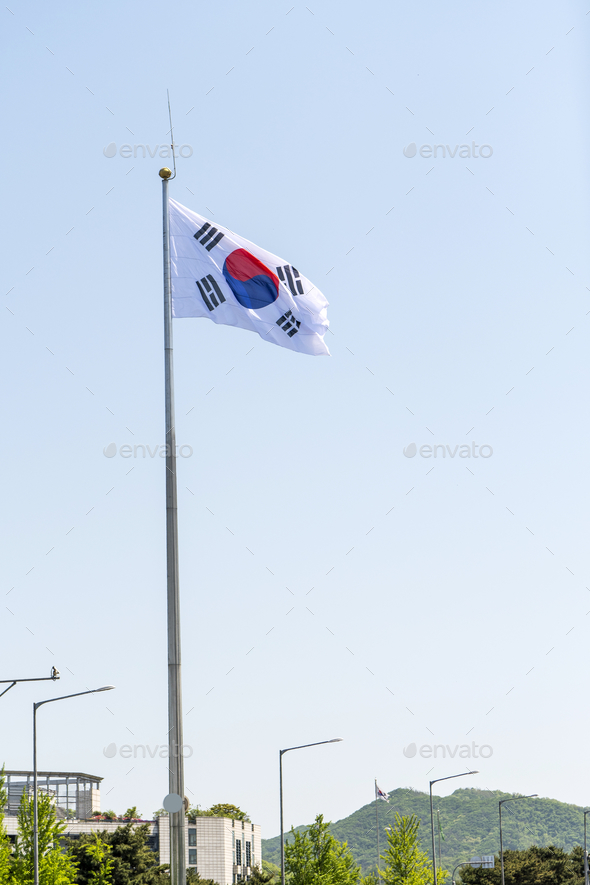 Korean Flag Taegeukgi Large Taegeukgi, High Resolution Photo Editing ...