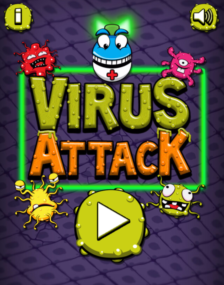 Virus Attack - HTML5 Arcade Game by codethislab | CodeCanyon