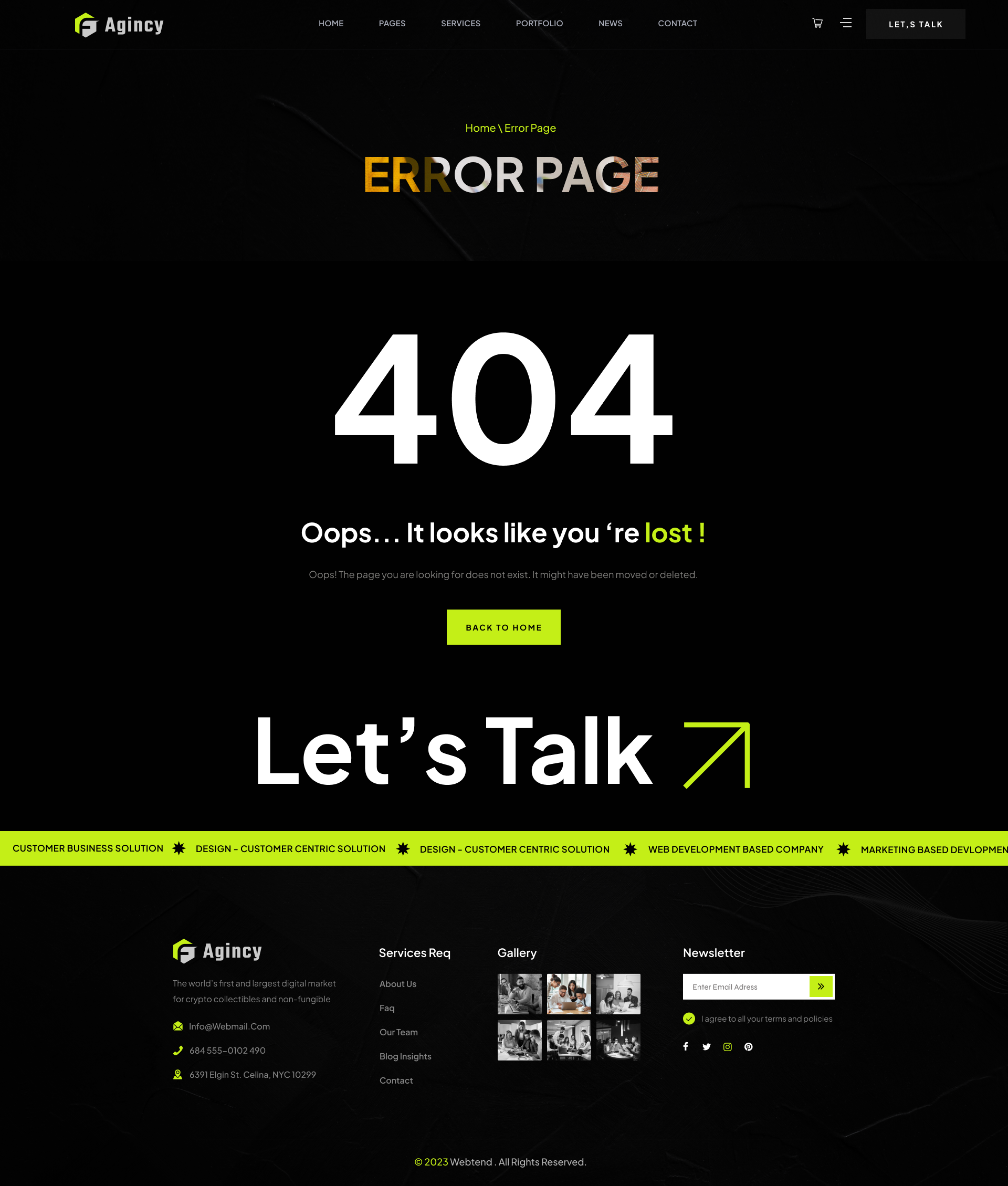 Agincy - Digital Agency Figma Template by Theme-Downloaded | ThemeForest