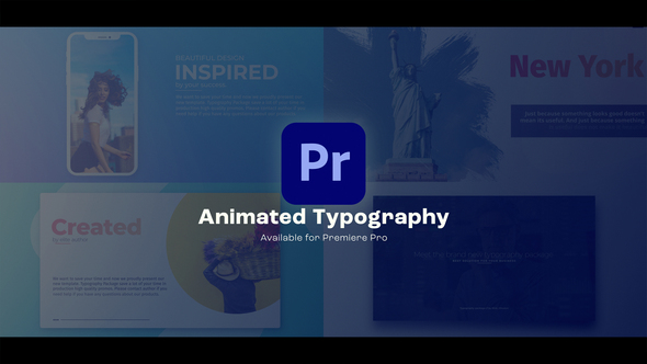 Animated Typography, Premiere Pro Templates | VideoHive