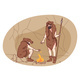 Cavemen Setting Fire in Nature, Vectors | GraphicRiver