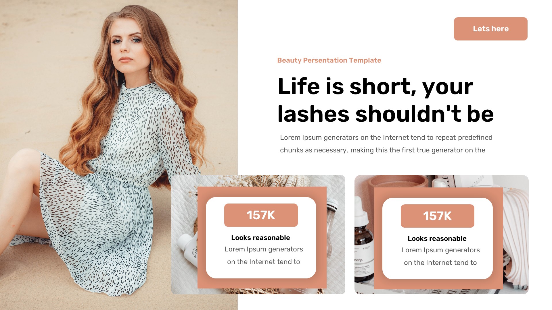 Ayune - Beauty Cosmetics Powerpoint Template, Presentation Templates