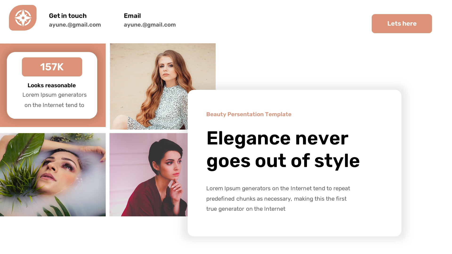 Ayune - Beauty Cosmetics Powerpoint Template, Presentation Templates