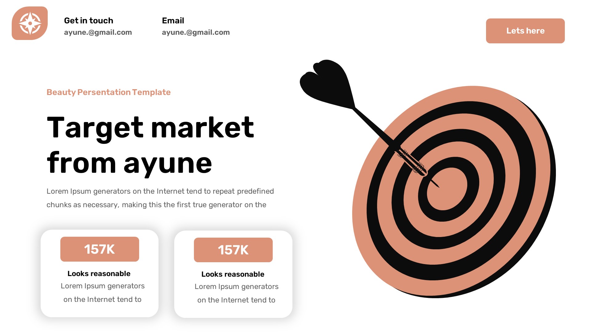 Ayune - Beauty Cosmetics Google Slides Template, Presentation Templates