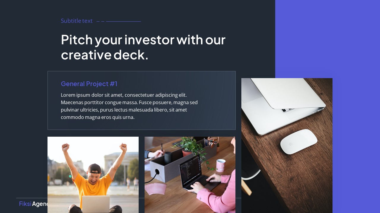 Fiksi Agency Business Presentation PowerPoint Template by BrandEarth