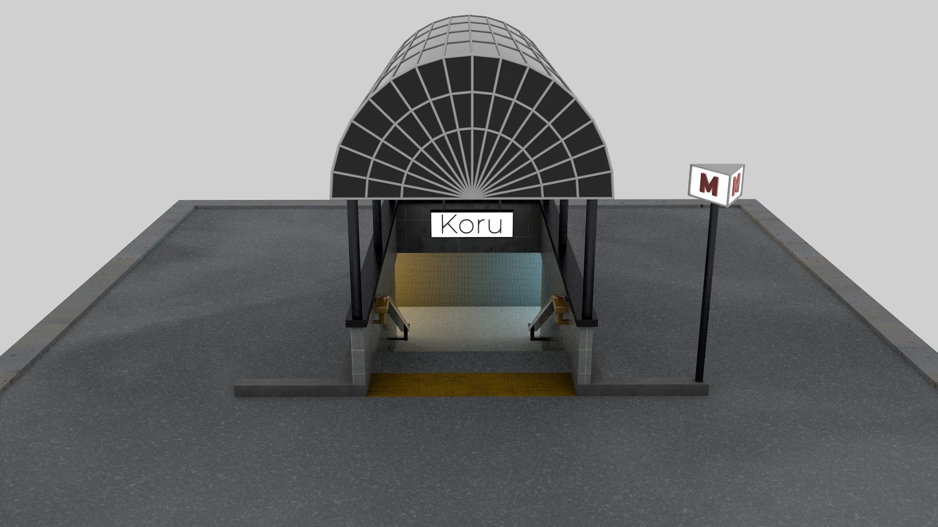 Small Subway Entrance by Gergedan | 3DOcean