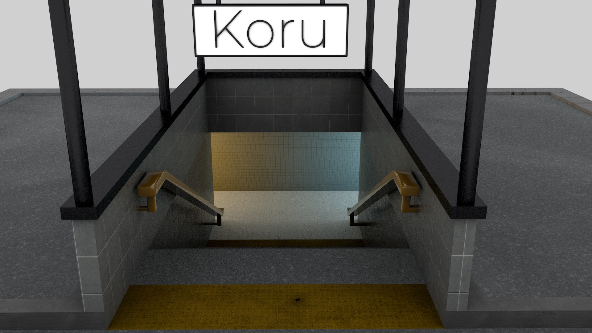 Small Subway Entrance by Gergedan | 3DOcean