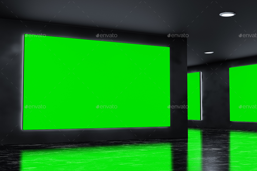 Indoor Screen Mockup, Graphics | GraphicRiver