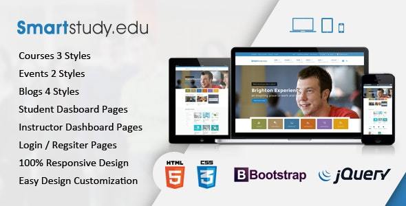 SmartStudy – Responsive Education HTML Template by Chimpstudio ...