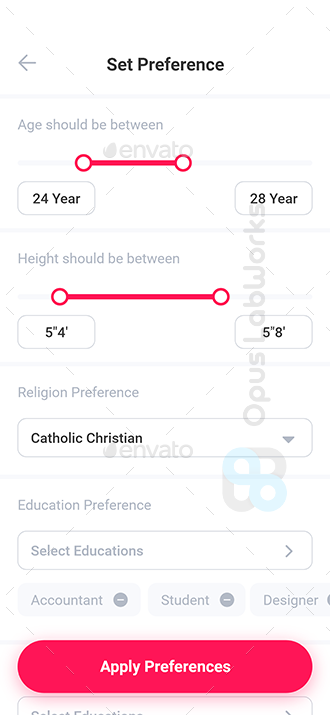 Online Dating App UI Kit | Matrimony App UI Kit | Chatting & Dating App ...