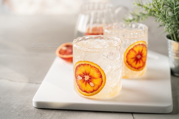 Cold water with red orange Stock Photo by ipolly80 | PhotoDune