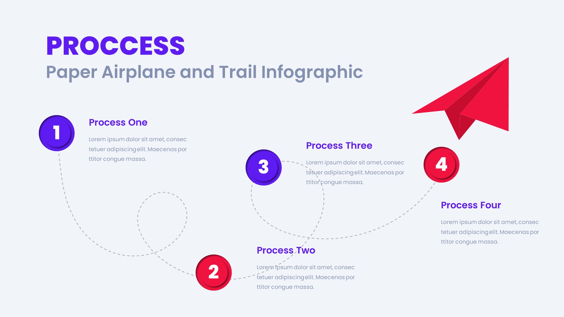 Process Infographic Google Slides Template, Presentation Templates