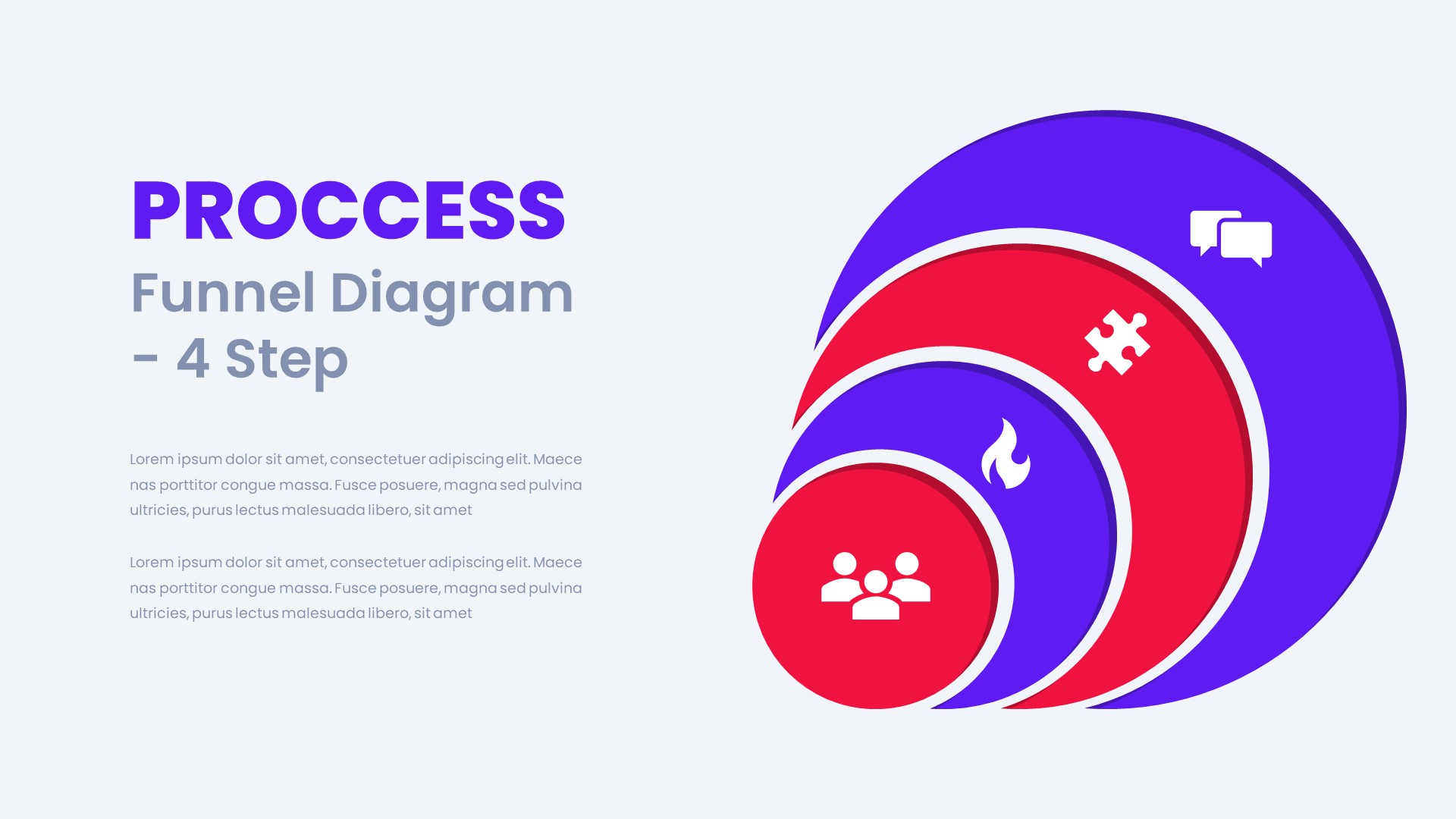 Process Infographic Google Slides Template, Presentation Templates