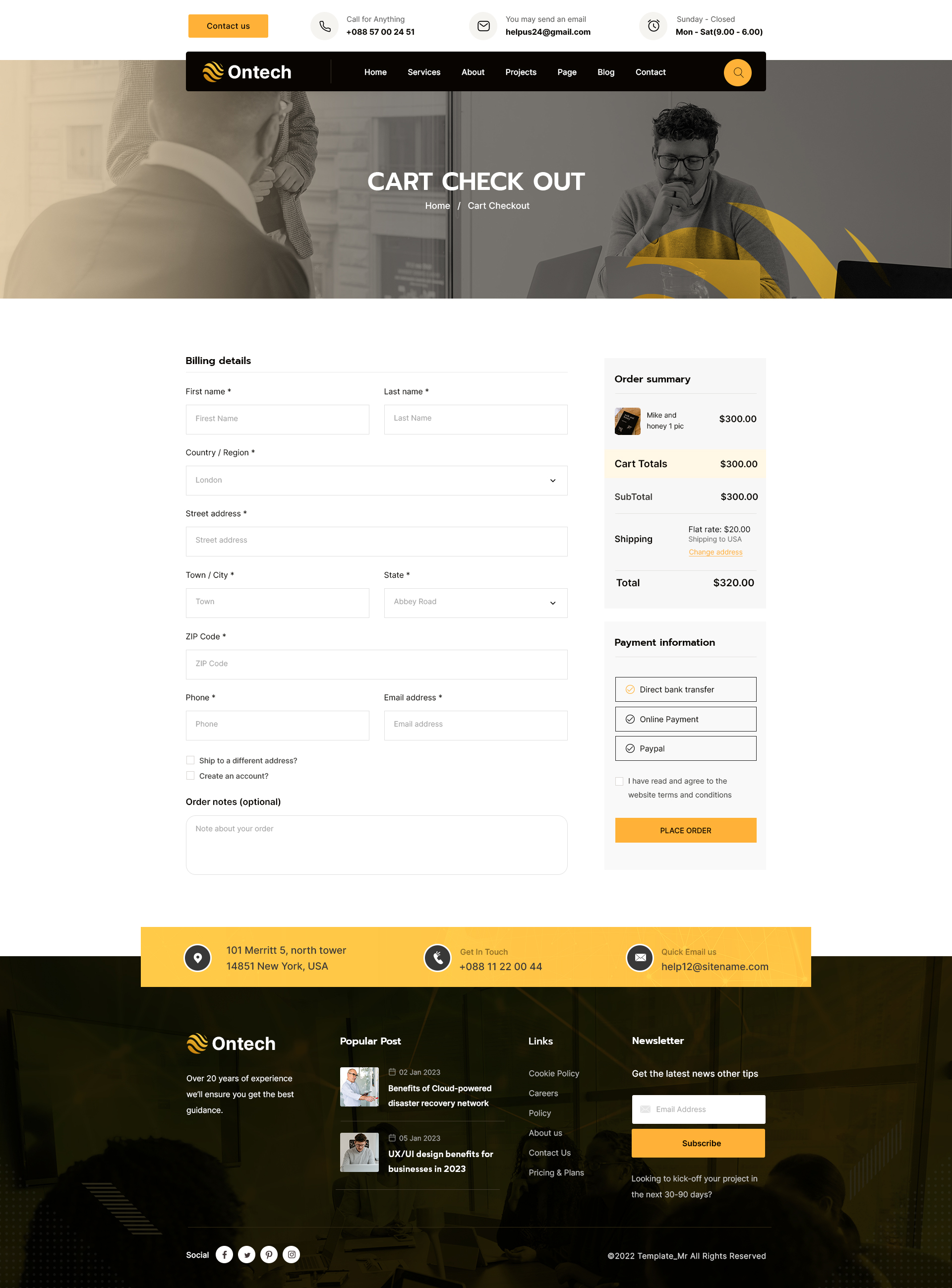 Ontech - IT Solutions & Services PSD Template by template_mr | ThemeForest