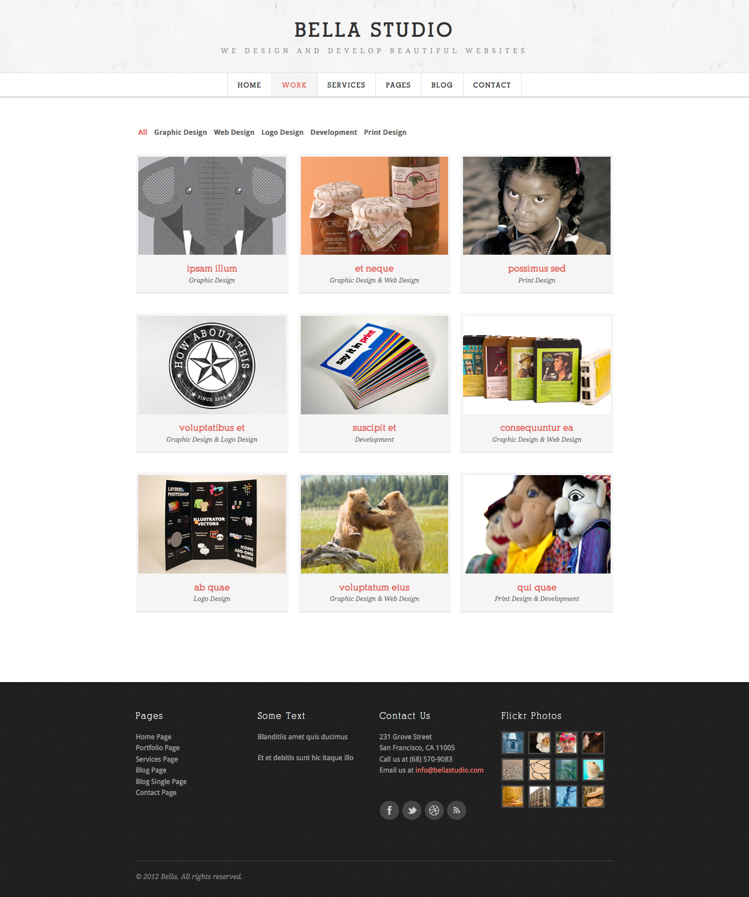 Bella Studio - Responsive Portfolio and Business by honryou | ThemeForest