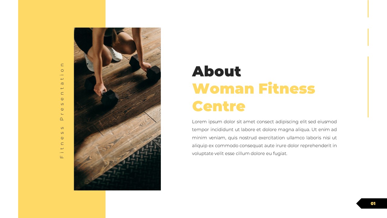 Woman Fitness Centre - Fitness Powerpoint Presentation Template ...