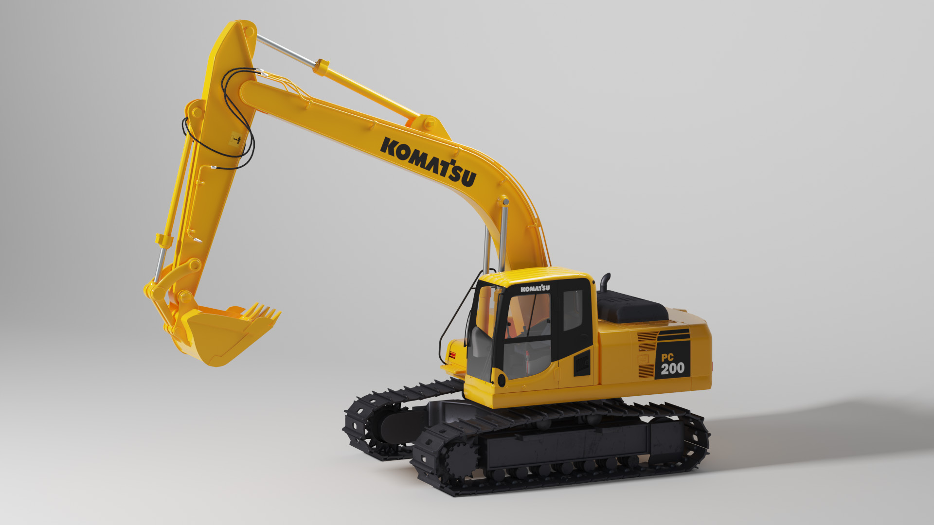 Komatsu Excavator PC200-8 3D model by docbasuony | 3DOcean