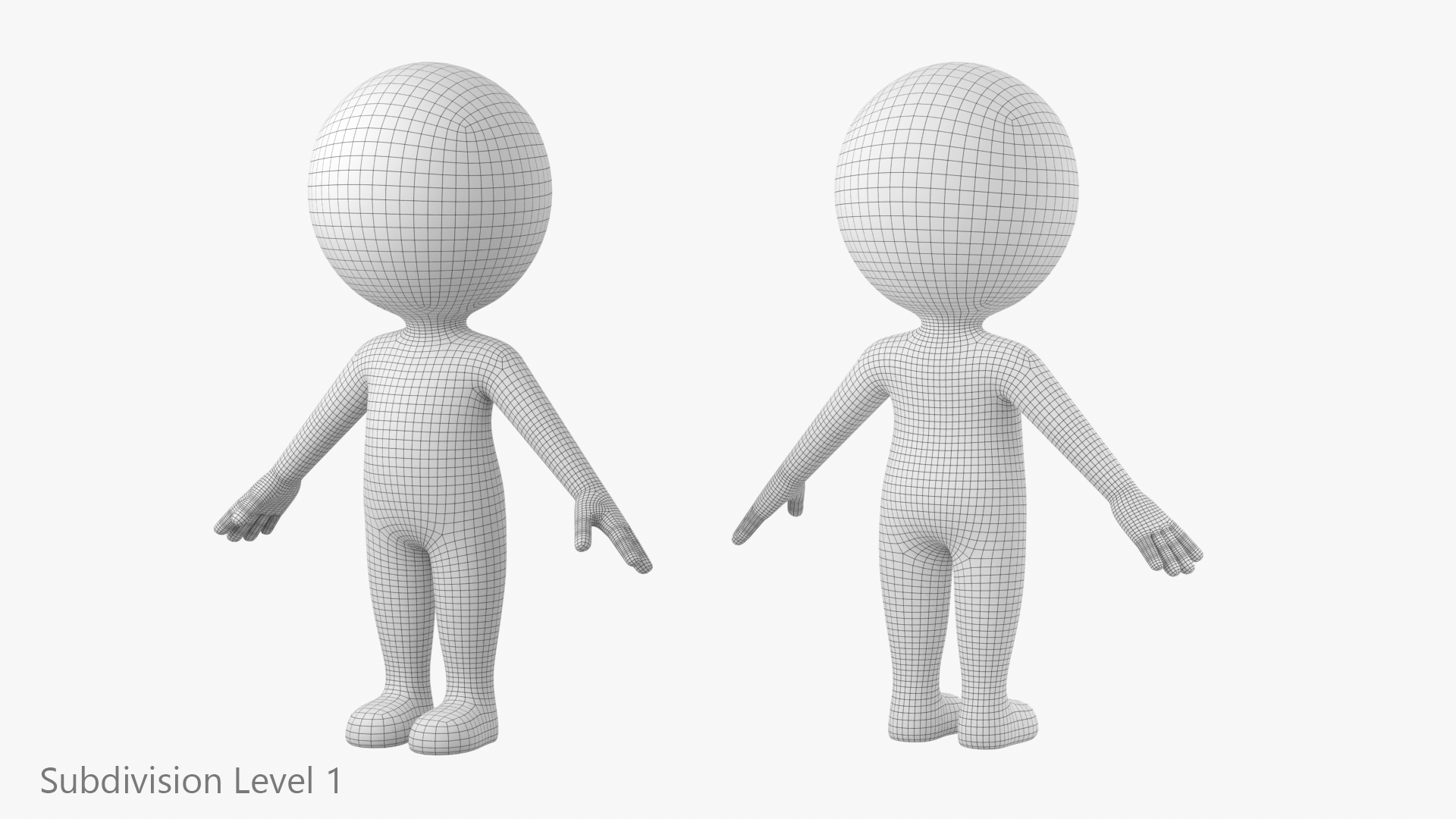 Cute Stickman In A-Pose CAT Rig by valeriik | 3DOcean