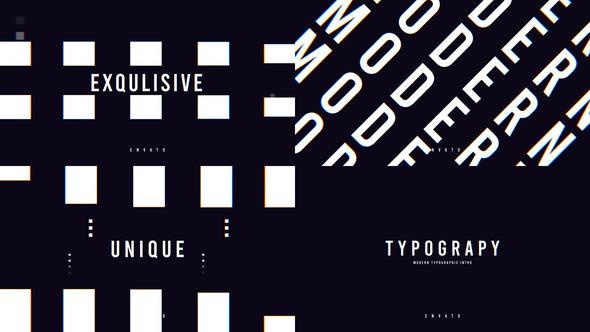 Modern Typo Intro, After Effects Project Files | VideoHive