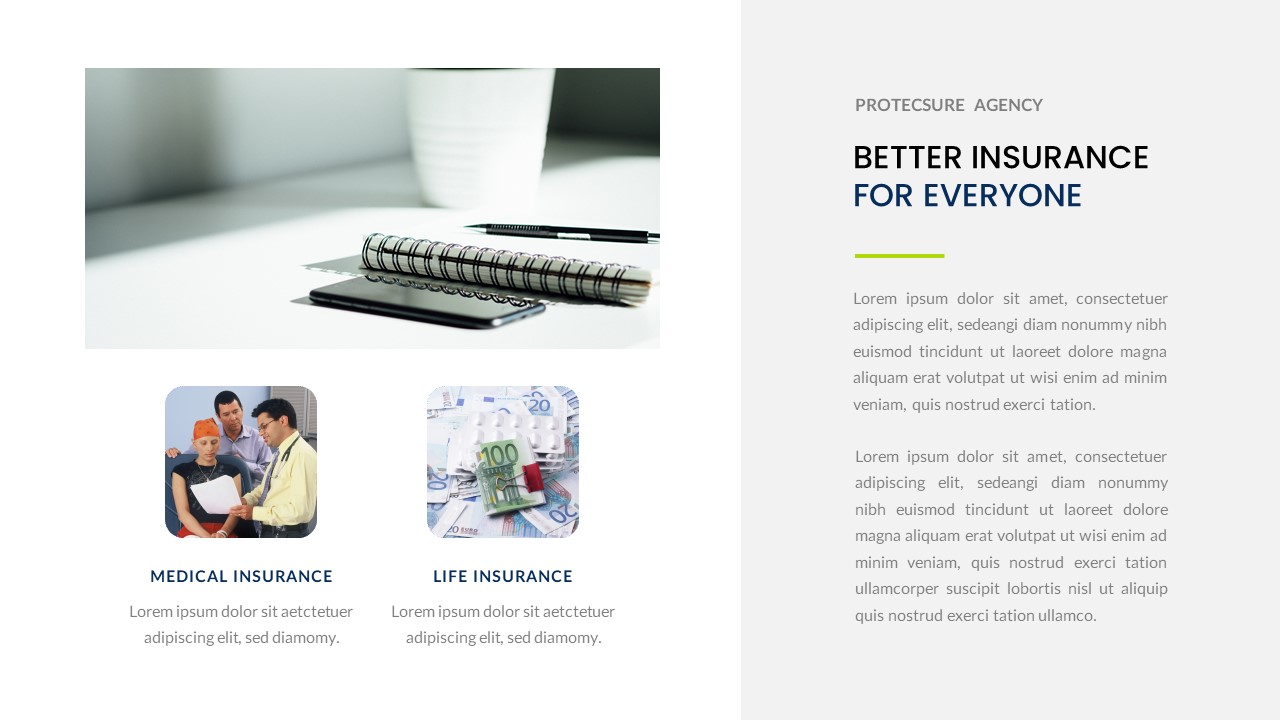 Protecsure - Insurance PowerPoint Template, Presentation Templates