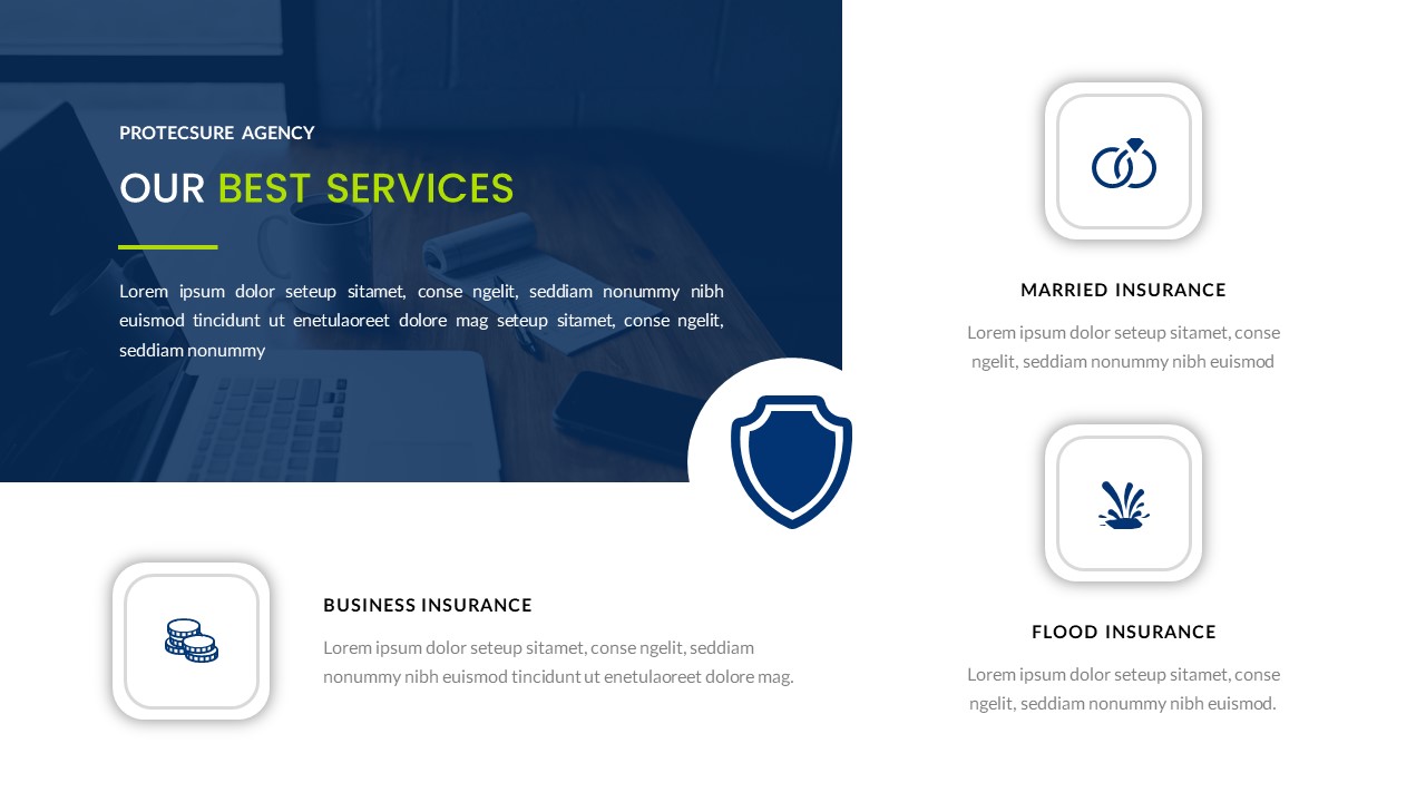 Protecsure - Insurance PowerPoint Template, Presentation Templates