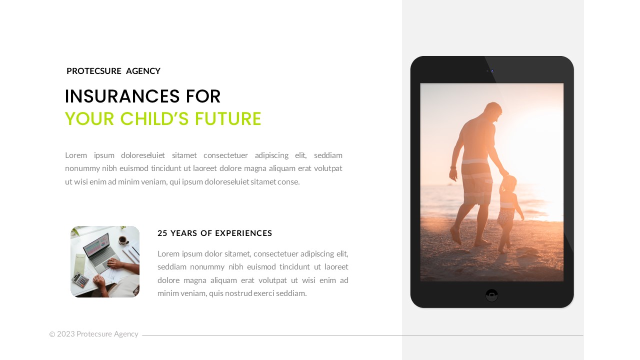 Protecsure - Insurance PowerPoint Template, Presentation Templates