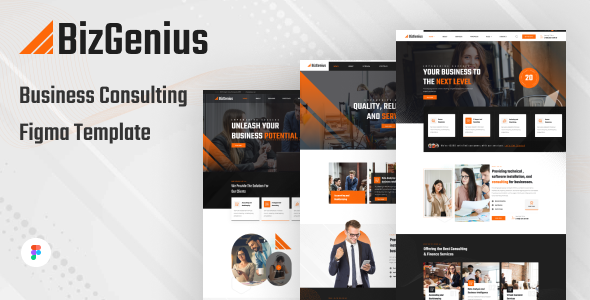 BizGenius - Consulting Business Figma Template by valorwide | ThemeForest