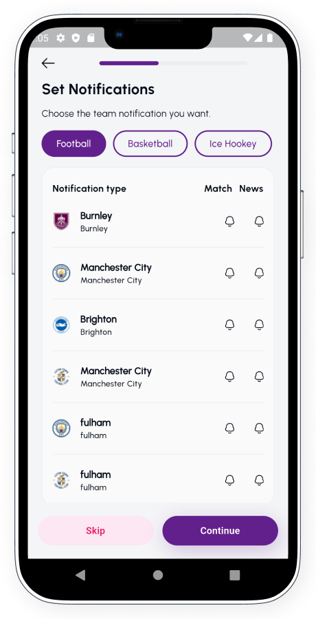 Score King - Football & Sport Tournament | Soccer | Live Score | Online ...