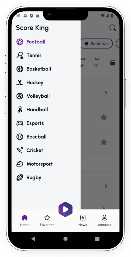 Score King - Football & Sport Tournament | Soccer | Live Score | Online ...