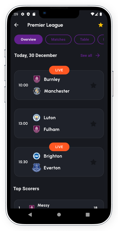 Score King - Football & Sport Tournament | Soccer | Live Score | Online ...