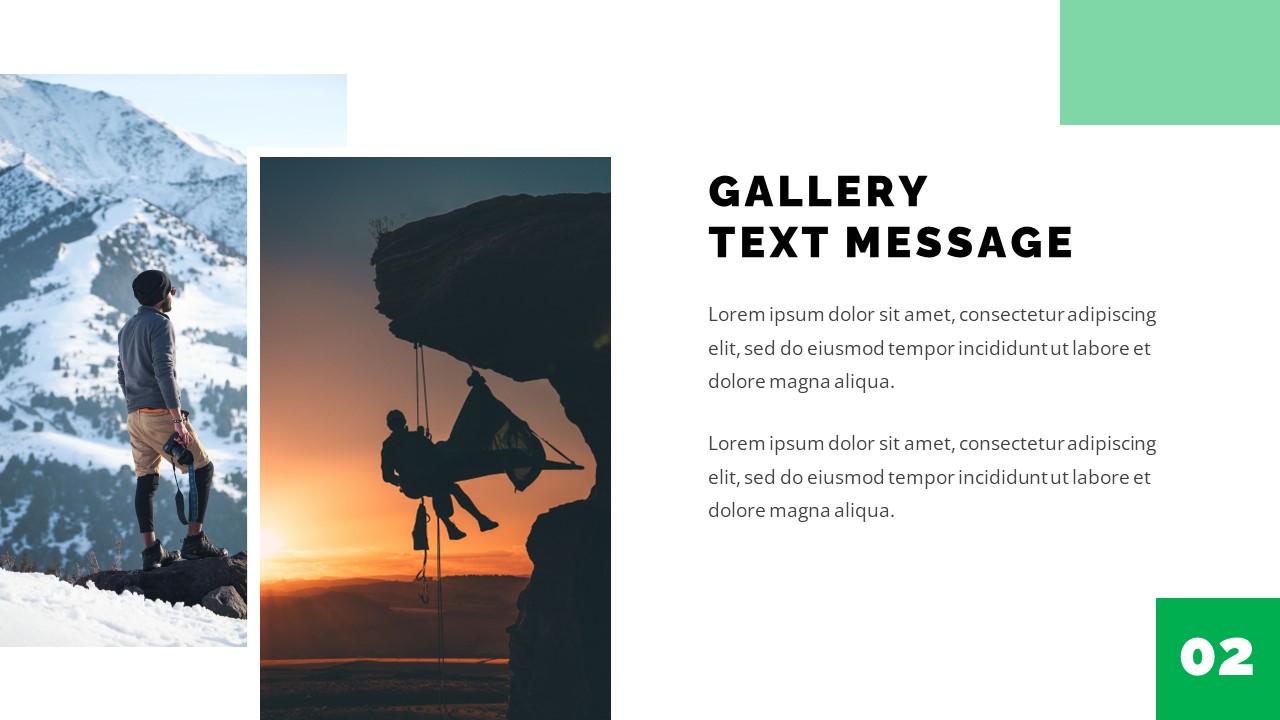 Climber - Adventure and Hiking Mountain Google Slides Template ...