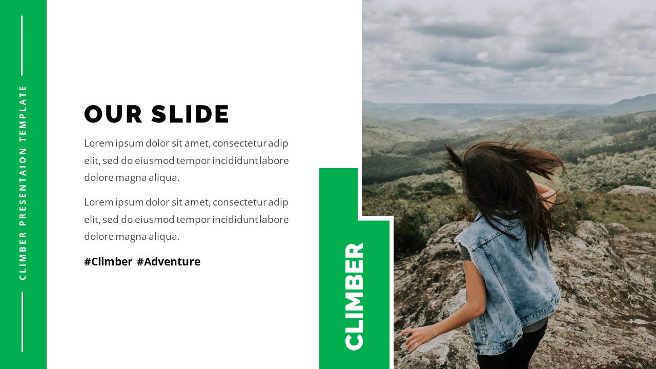 Climber - Adventure and Hiking Mountain Google Slides Template ...