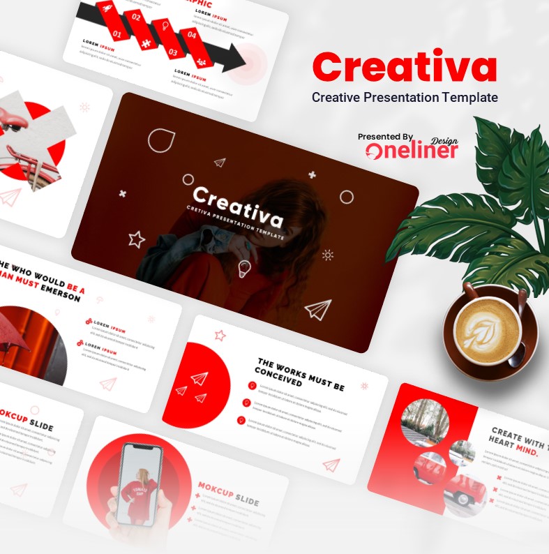 Creativa - Creative Business Google Slides Template, Presentation Templates