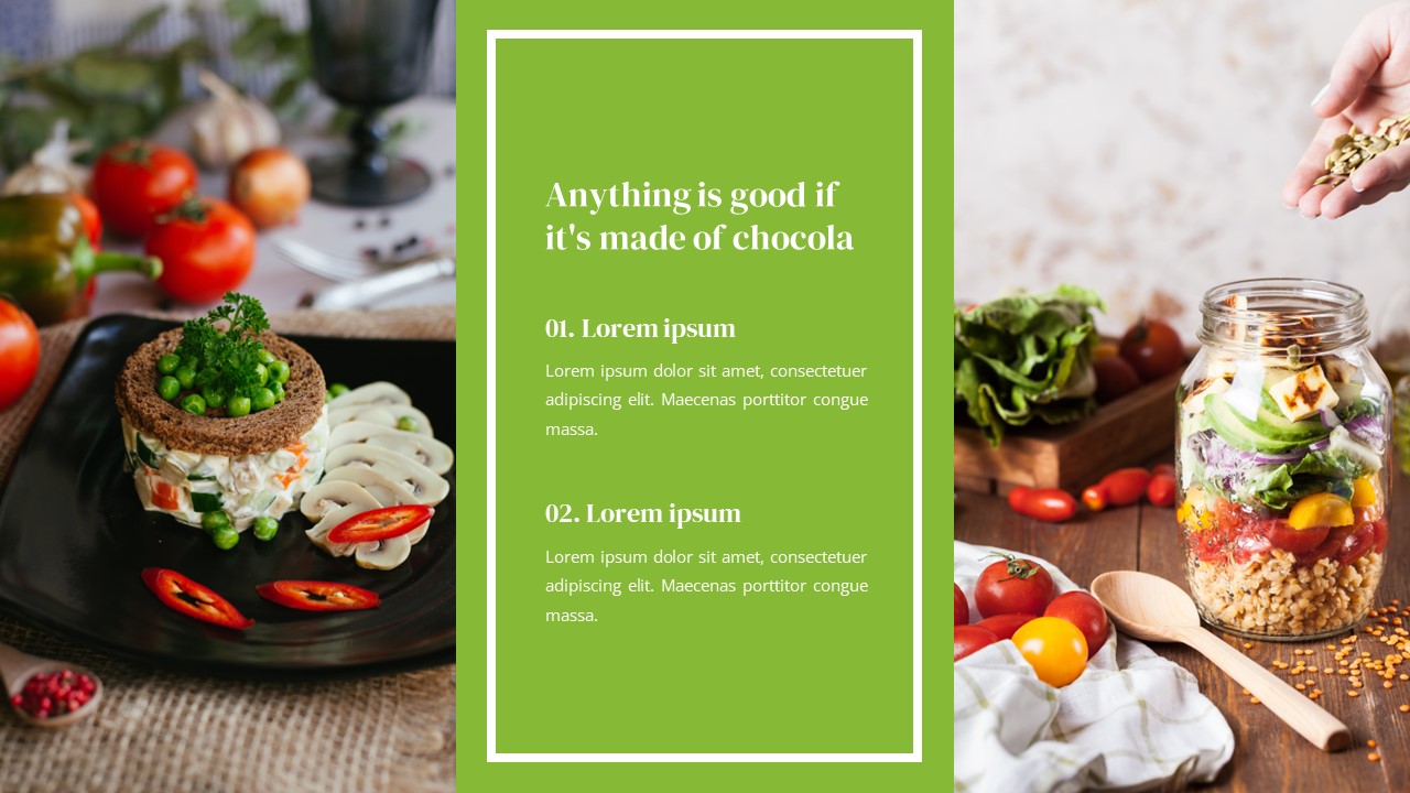 Foddys - Healthy Food Google Slides Template, Presentation Templates