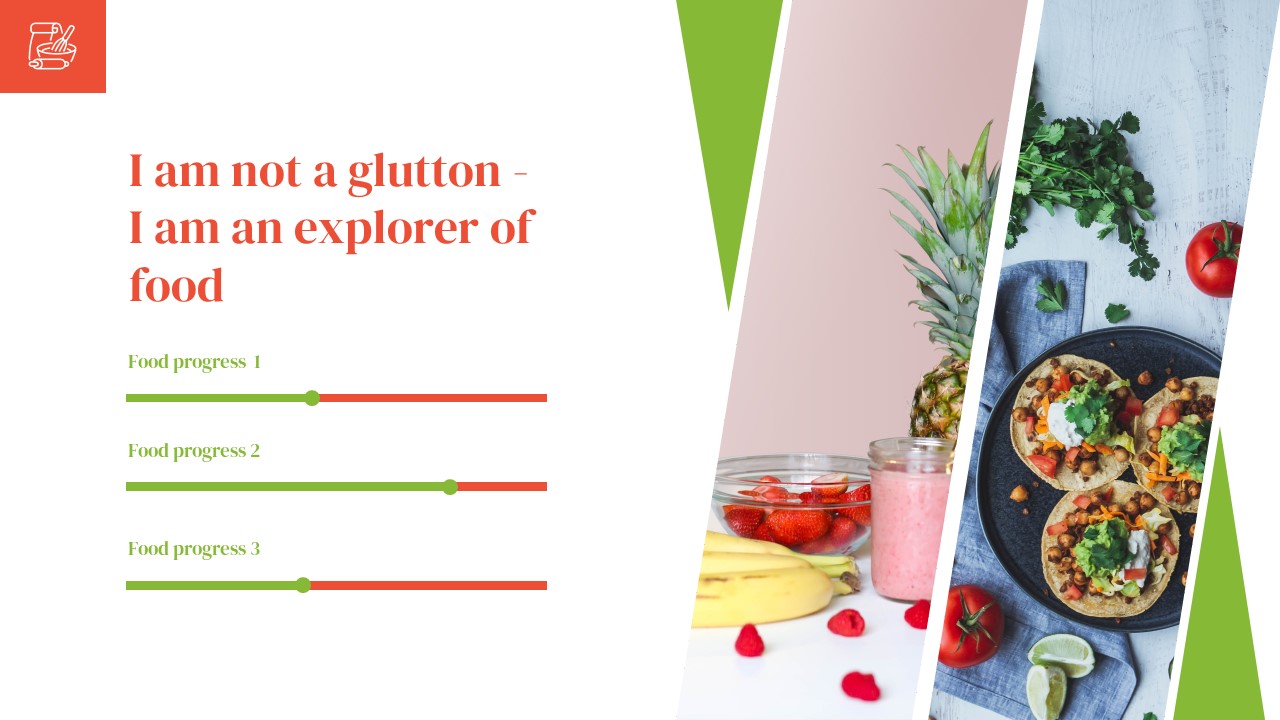 Foddys - Healthy Food Google Slides Template, Presentation Templates