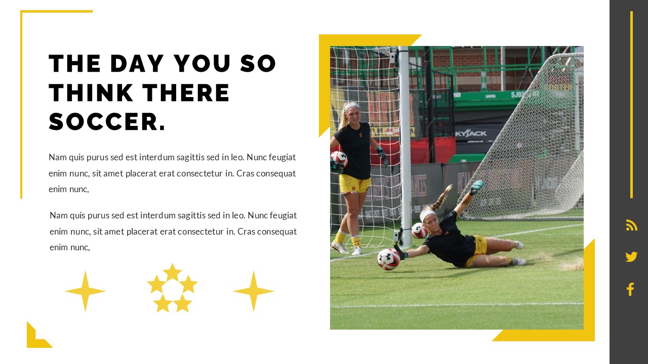 Football Soccer Club Google Slides Template, Presentation Templates