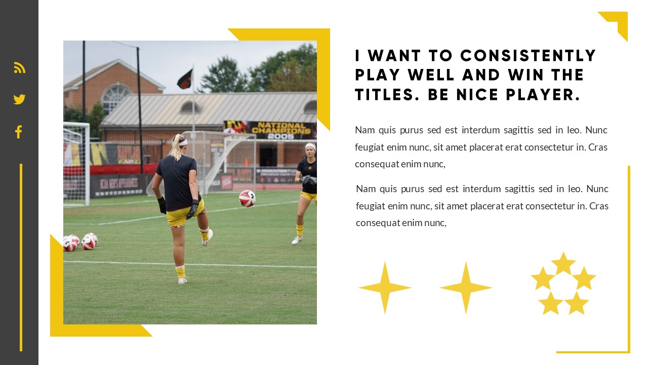 Football Soccer Club Google Slides Template, Presentation Templates