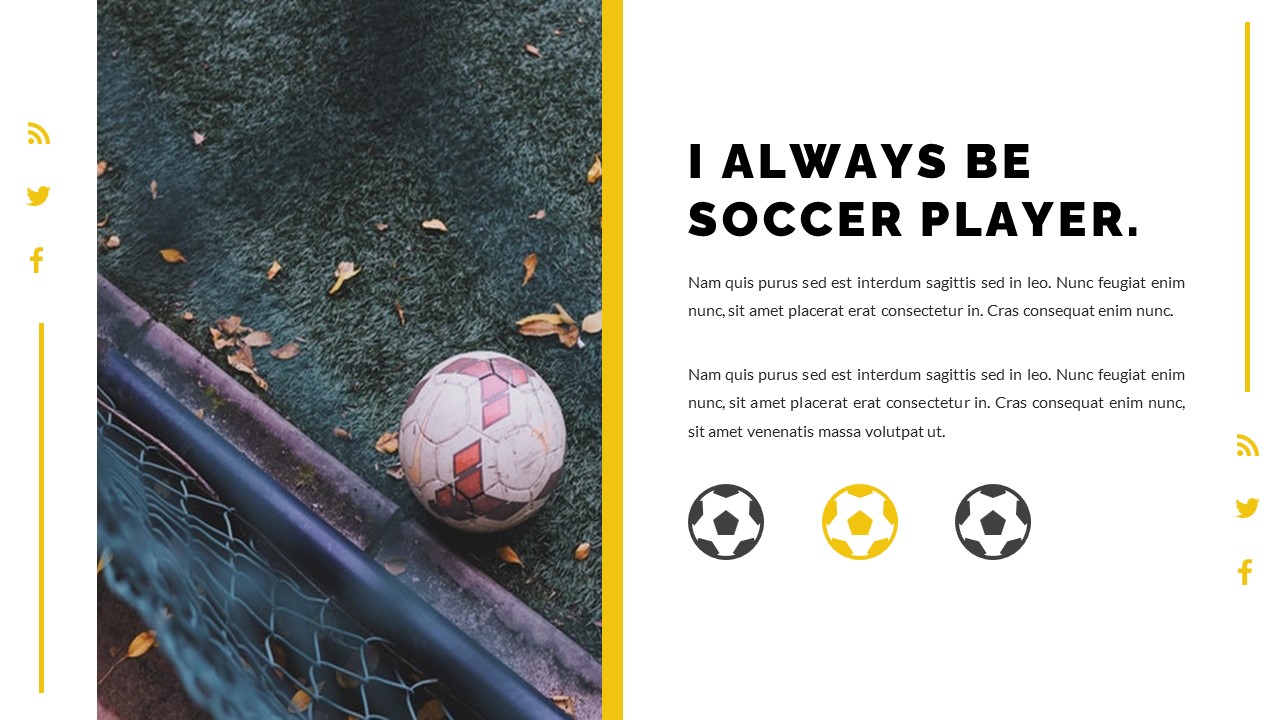 Football Soccer Club Google Slides Template, Presentation Templates