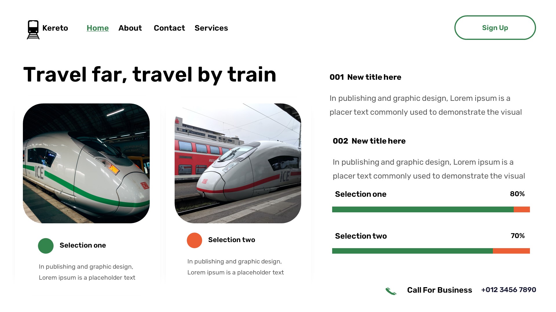 Kereto - Rail Transportation Google Slides Template, Presentation Templates