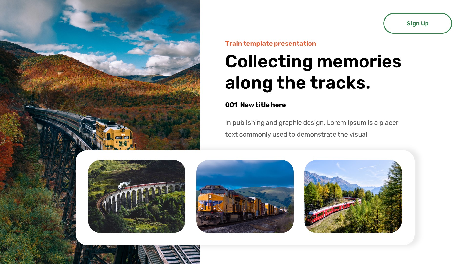 Kereto - Rail Transportation Powerpoint Template, Presentation Templates