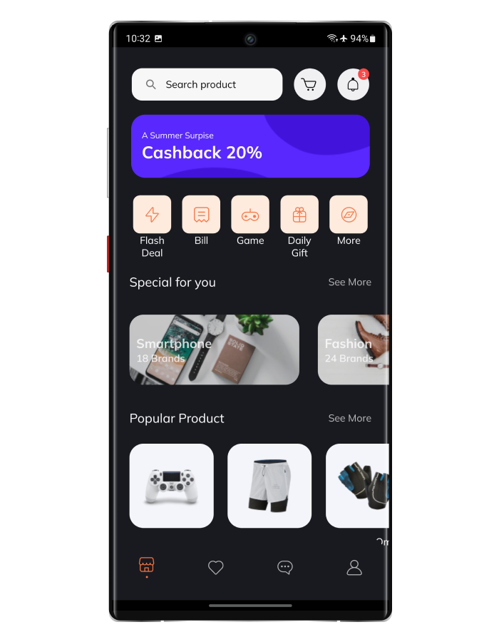 ElevateX - Minimal UI Kit for E-commerce React Native CLI by appxcellence