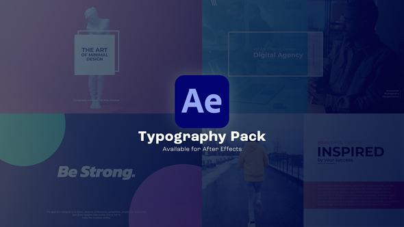 Typography, After Effects Project Files | VideoHive