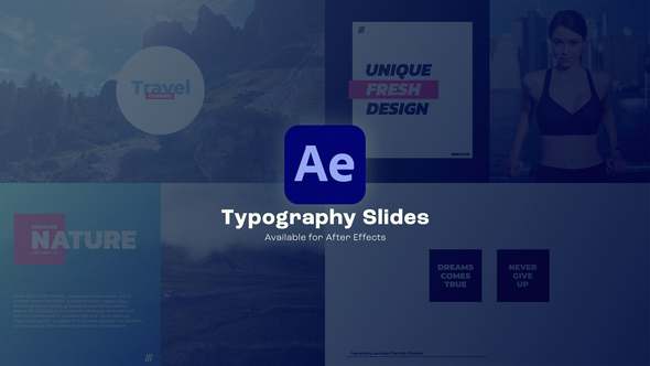 Typography Slides, After Effects Project Files | VideoHive