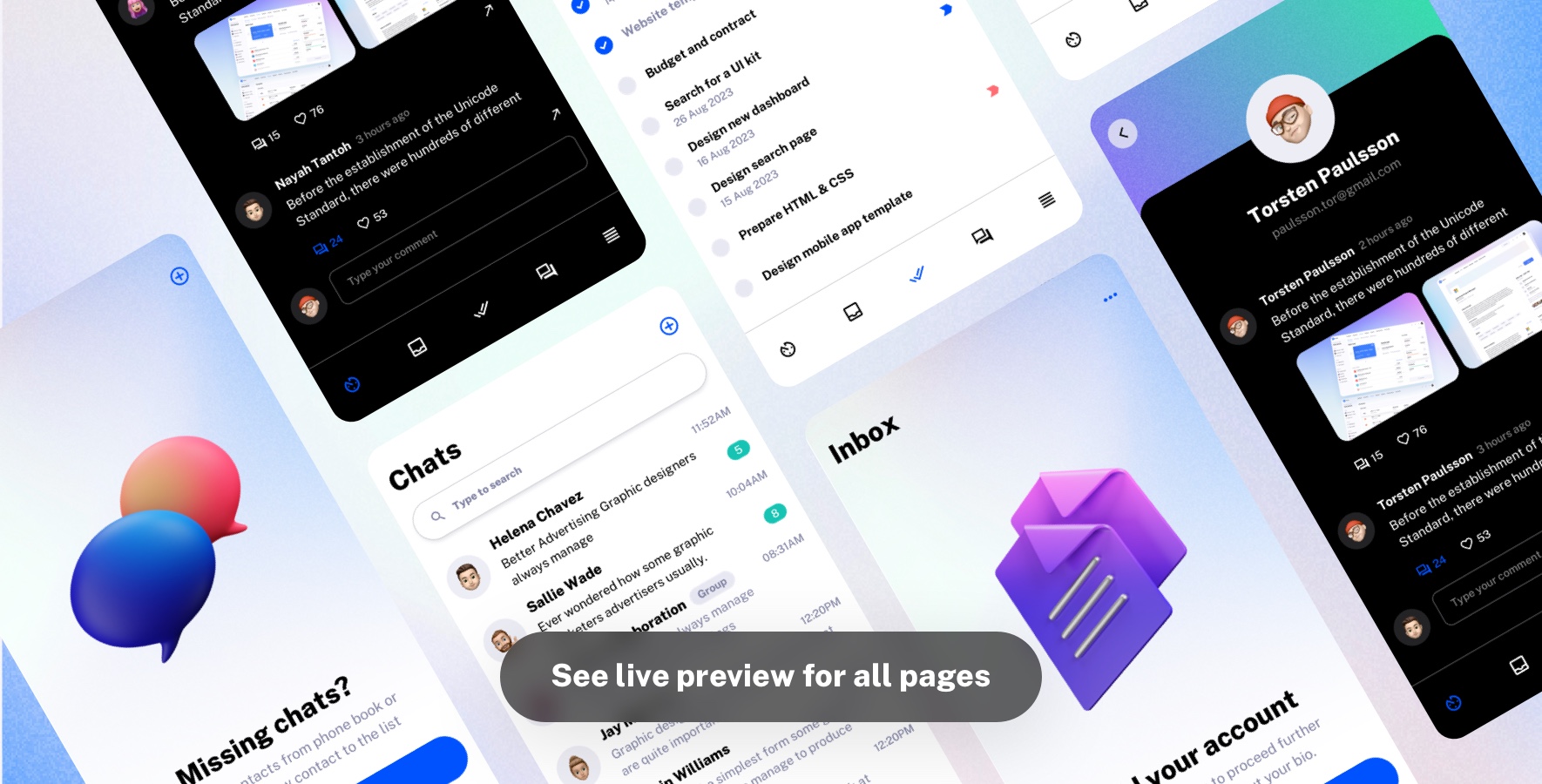 Tasksy - UI kit for Productivity Mobile Apps by WhiteUiStore | ThemeForest