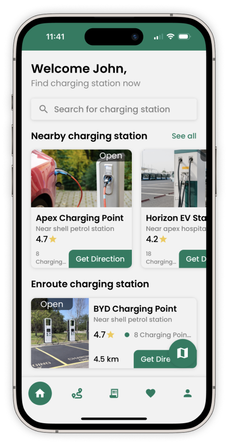 EV Charging Station App | Electric Vehicle Charging Spot App | React ...
