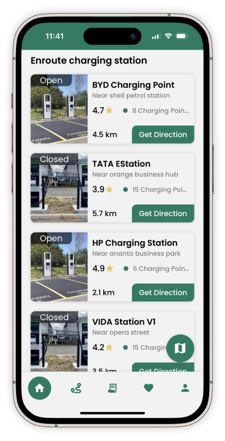 EV Charging Station App | Electric Vehicle Charging Spot App | React ...