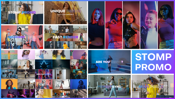 GradientBlend Stomp Promo, After Effects Project Files | VideoHive