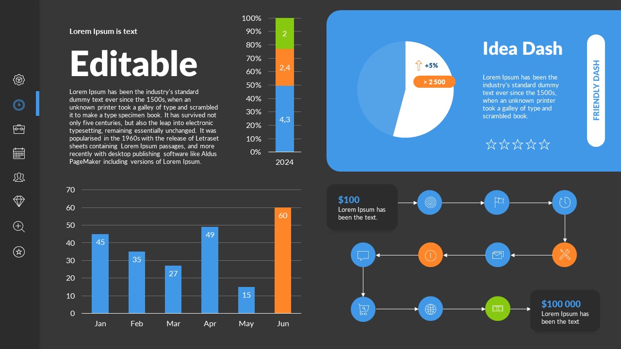 Friendly Data Dashboards PowerPoint Presentation Template, Presentation ...
