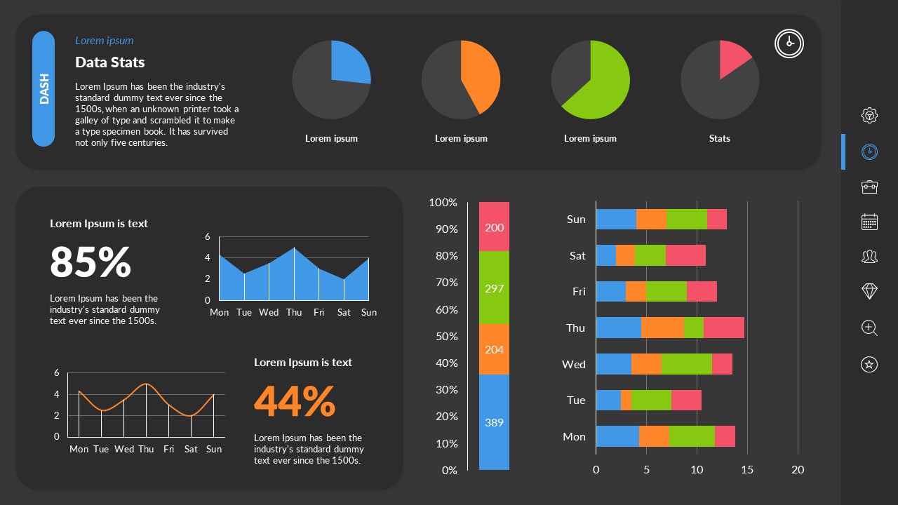 Friendly Data Dashboards PowerPoint Presentation Template, Presentation ...