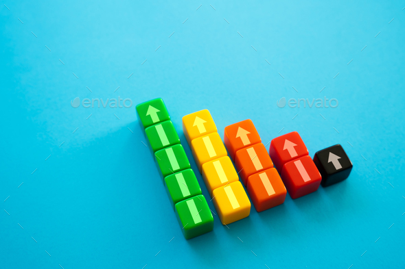 Growth levels. The concept of development, career advancement Stock ...